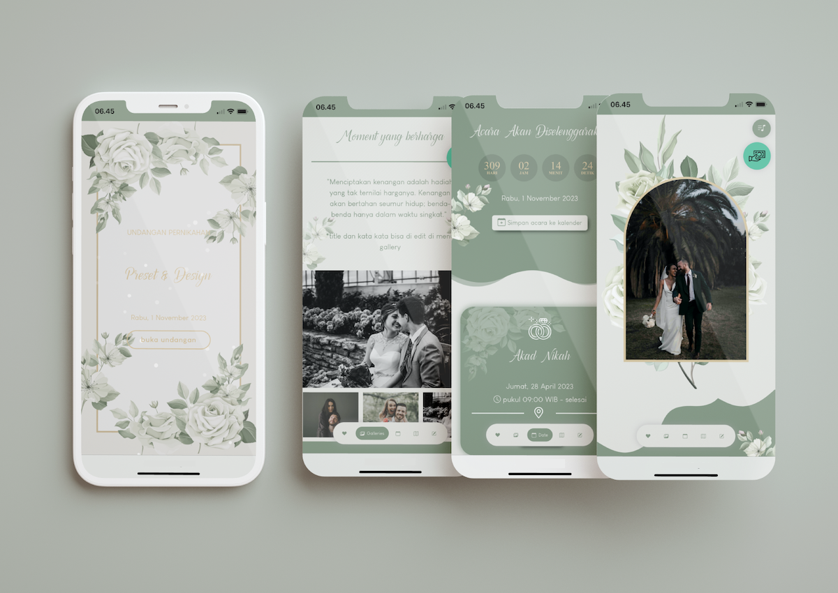 Preset White Roses - Our Wedding Link